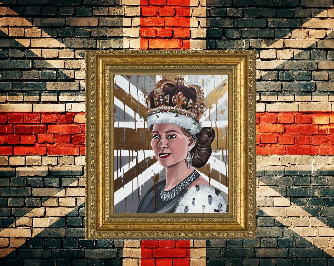 Queen Elizabeth II Art by Rachel List & YardArtUK. – YARDART UK